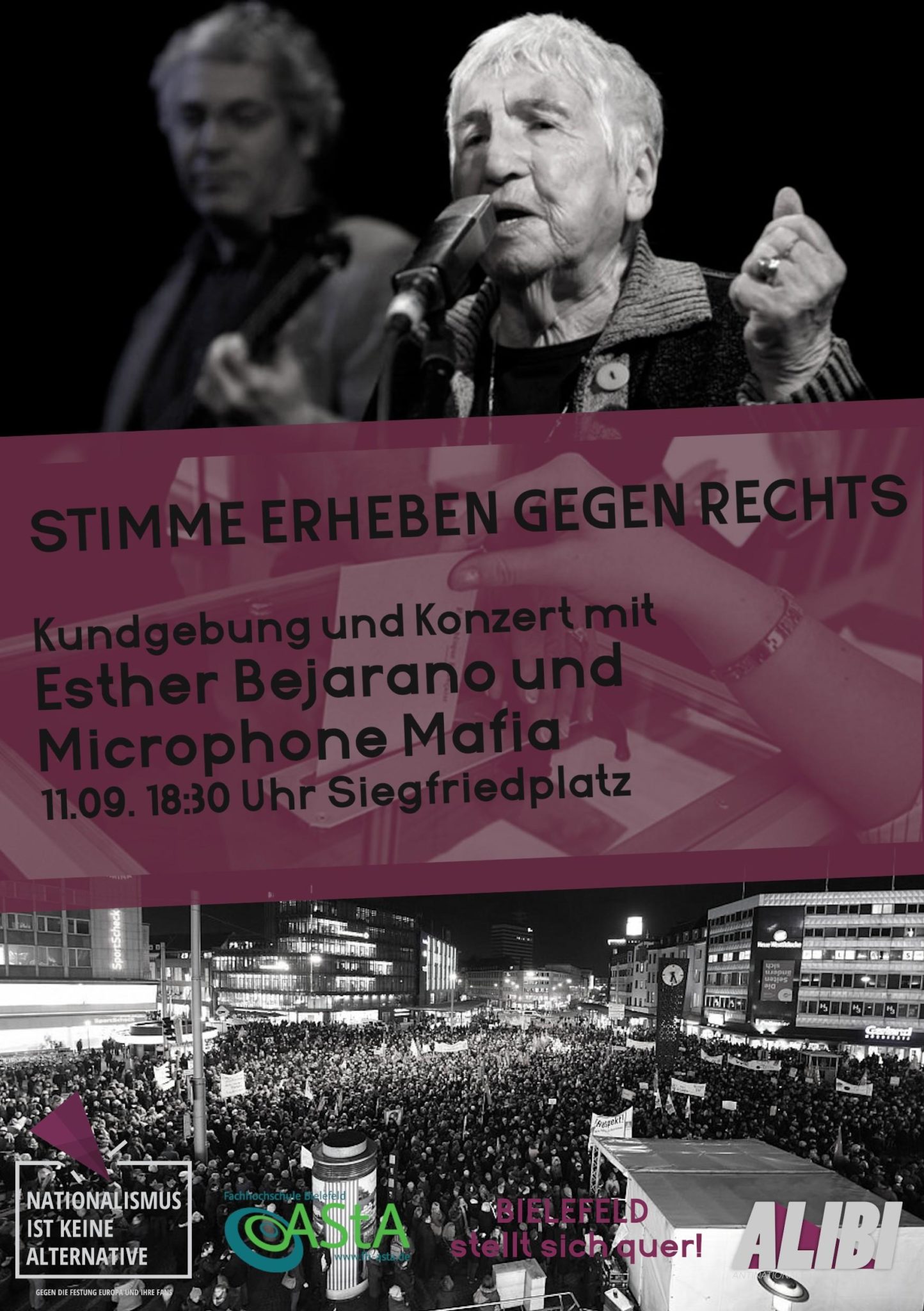 Stimme erheben gegen Rechts - Mein Bielefelder